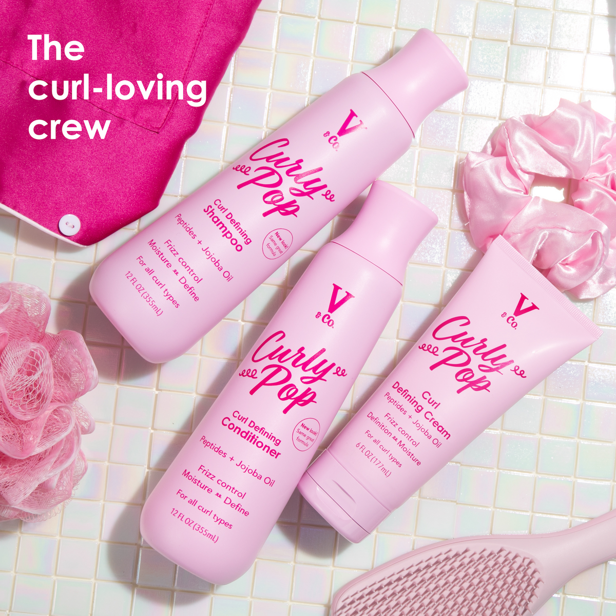 Curly Pop Curl Defining Shampoo & Conditioner – V&Co. Beauty